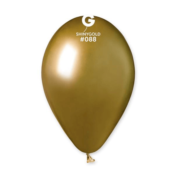 4 Balões – Cromado ouro – 33 cm - Andina - momentos de alegria